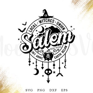 Local Witches Union Salem Svg Halloween Witches Svg Witch - Etsy