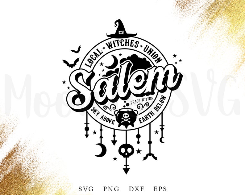 Local Witches Union Salem Svg Halloween Witches Svg Witch - Etsy