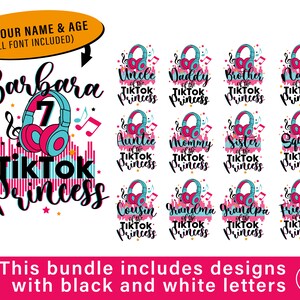 Tik Tok Birthday Princess Bundle Svg Birthday Squad Svg Tik - Etsy Canada