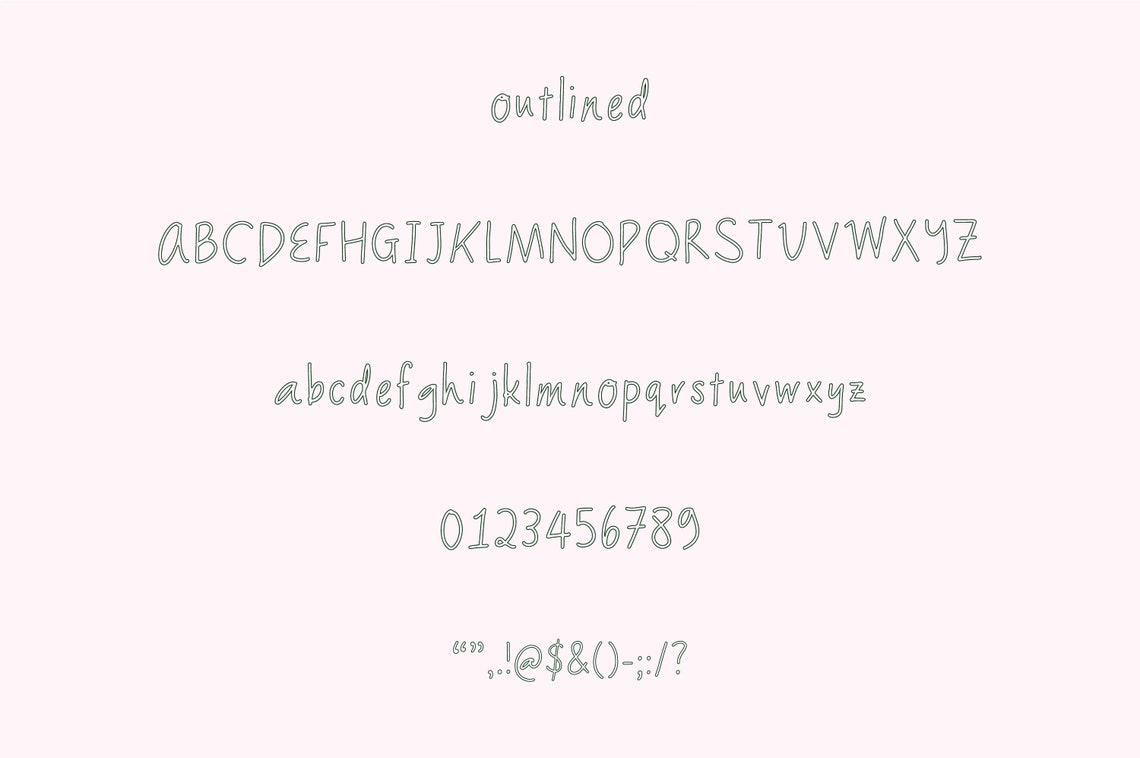 There is Time Cute Handwriting Typeface | Etsy