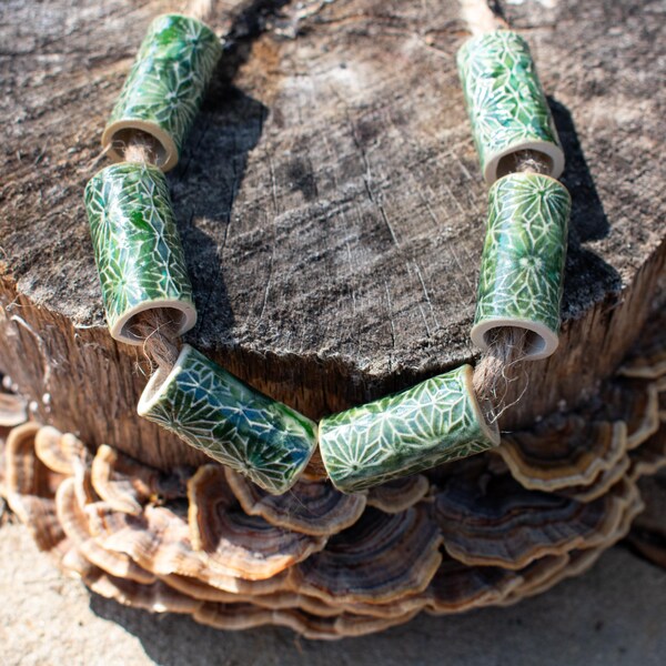 Ceramic Macrame Bead - Etsy