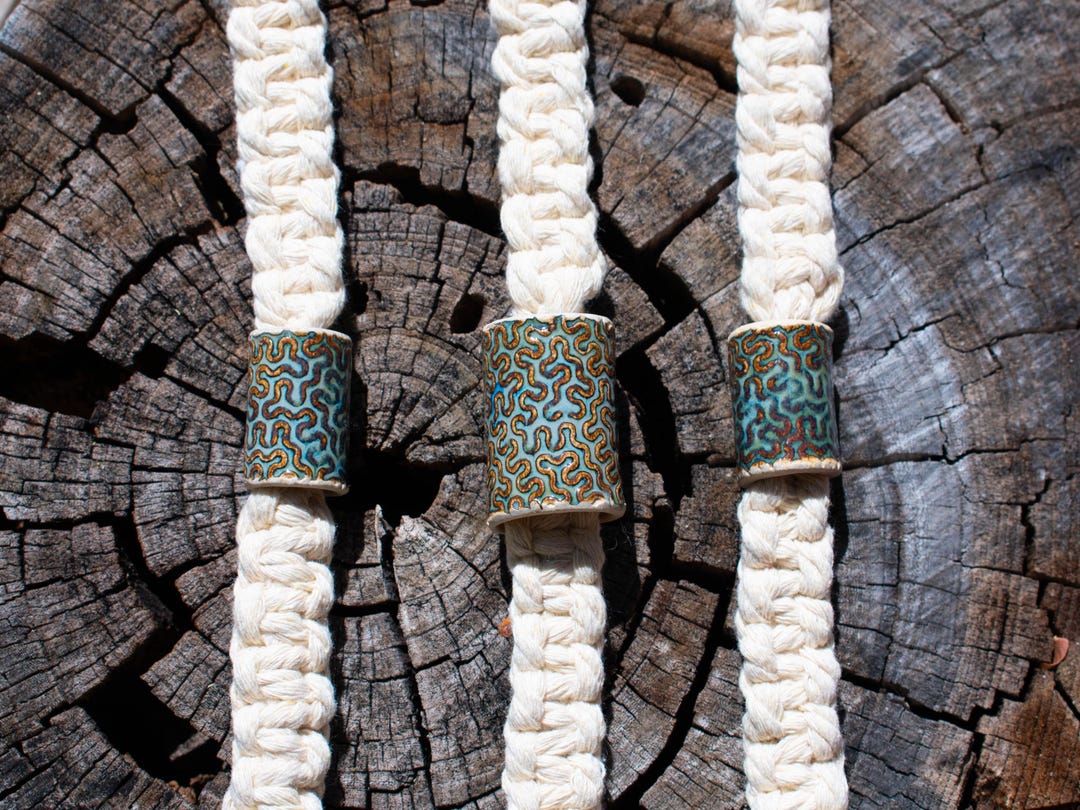 Ceramic Macrame Beads | Clay Beads | Big Hole Beads | Boho Beads ...