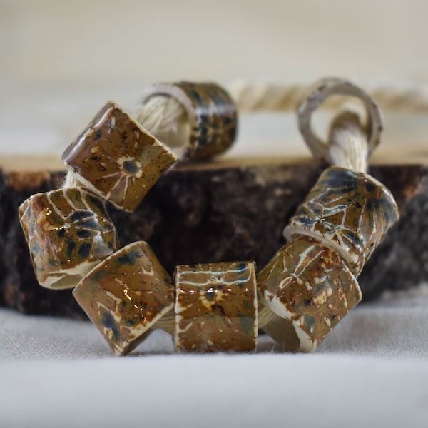 Ceramic Macrame Bead - Etsy