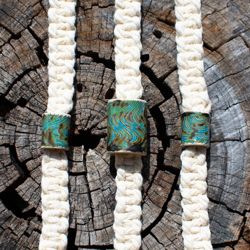 Ceramic Macrame Bead - Etsy