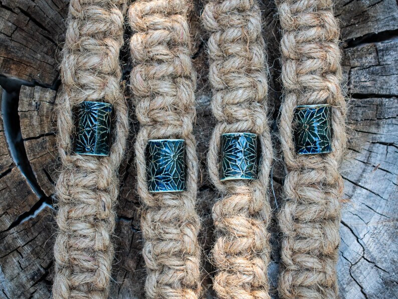 Ceramic Macrame Beads | Clay Beads | Big Hole Beads | Boho Beads | Macrame Accessories | Unique ...