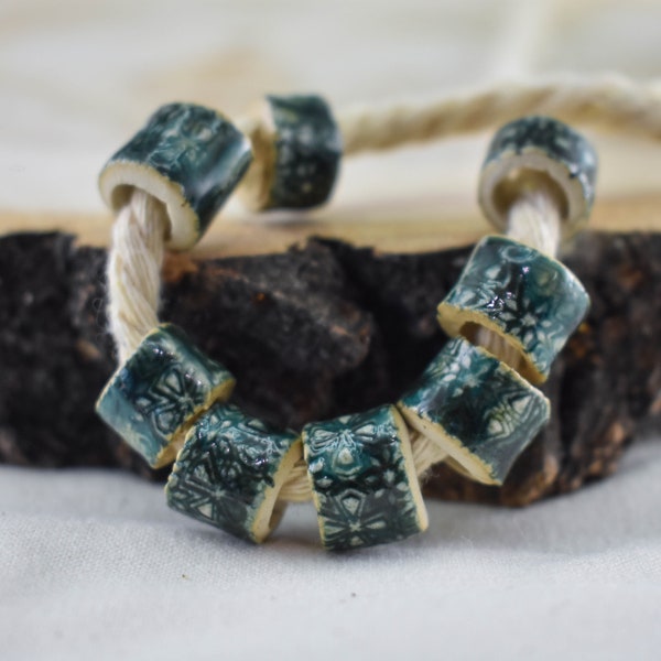 Ceramic Macrame Bead - Etsy