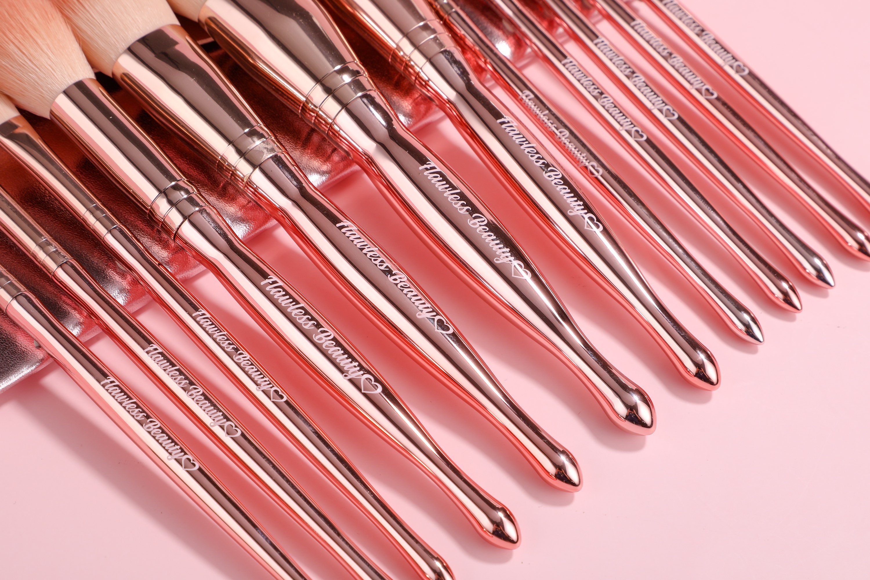 Rose Pink Makeup Brush Set - Etsy