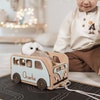 Personalized Pull Along Toy Box for Toddlers,wooden Car Push and Pull ...