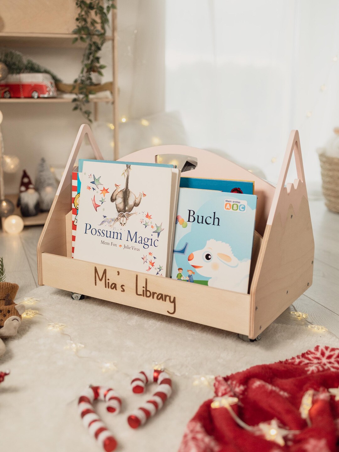 Mountain Shape Bookcase for Kids, Personalized Bookshelf Portable on ...
