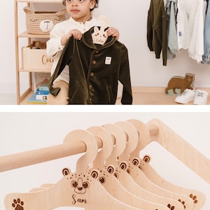 Personalized Kids Clothing Rack for Boys, Montessori Playroom Toy ...
