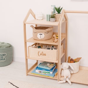 Personalized Kids Clothing Rack for Boys, Montessori Playroom Toy ...