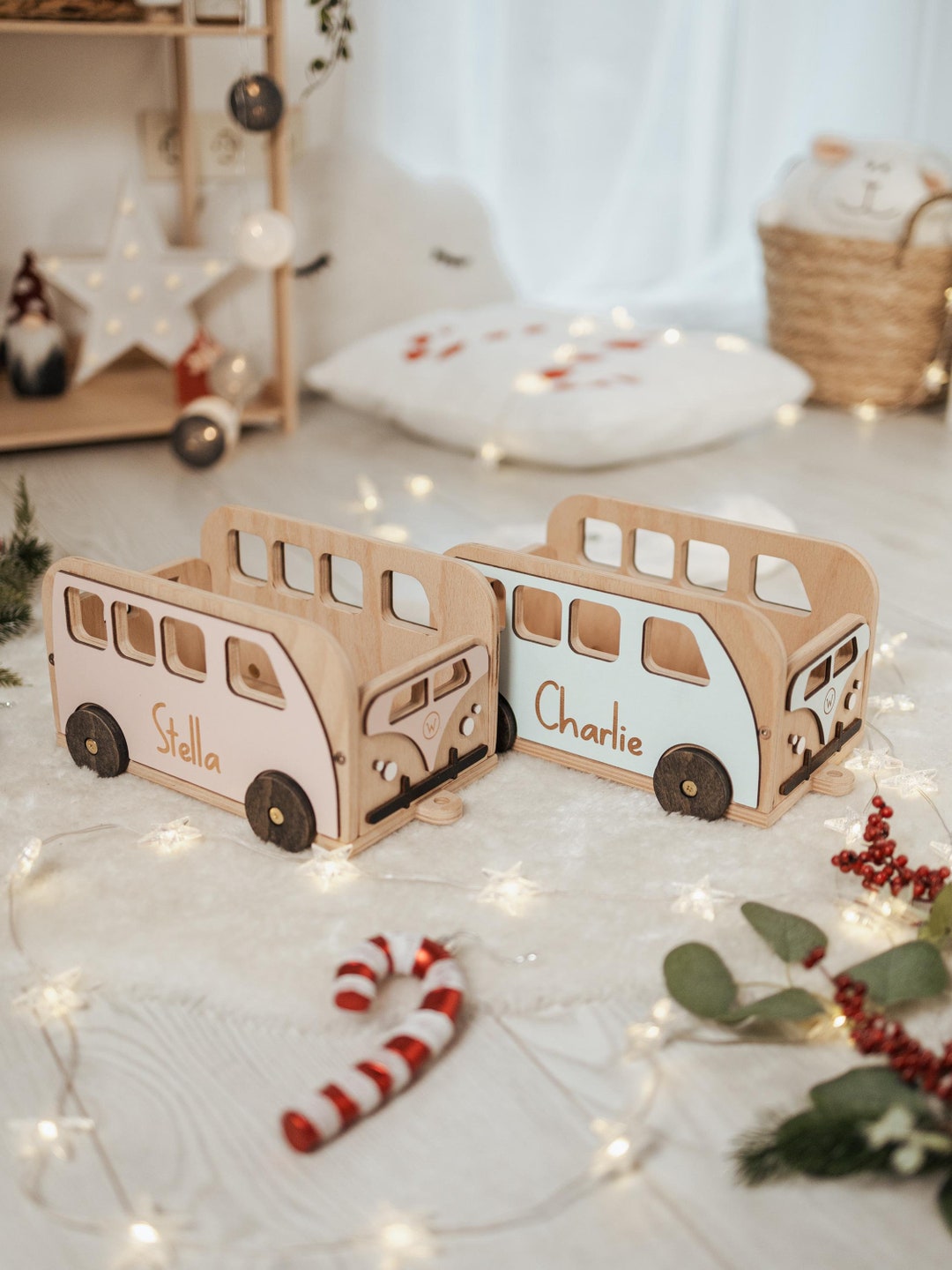 Custom With Name Wooden Push and Pull Car, Personalized Gift for ...