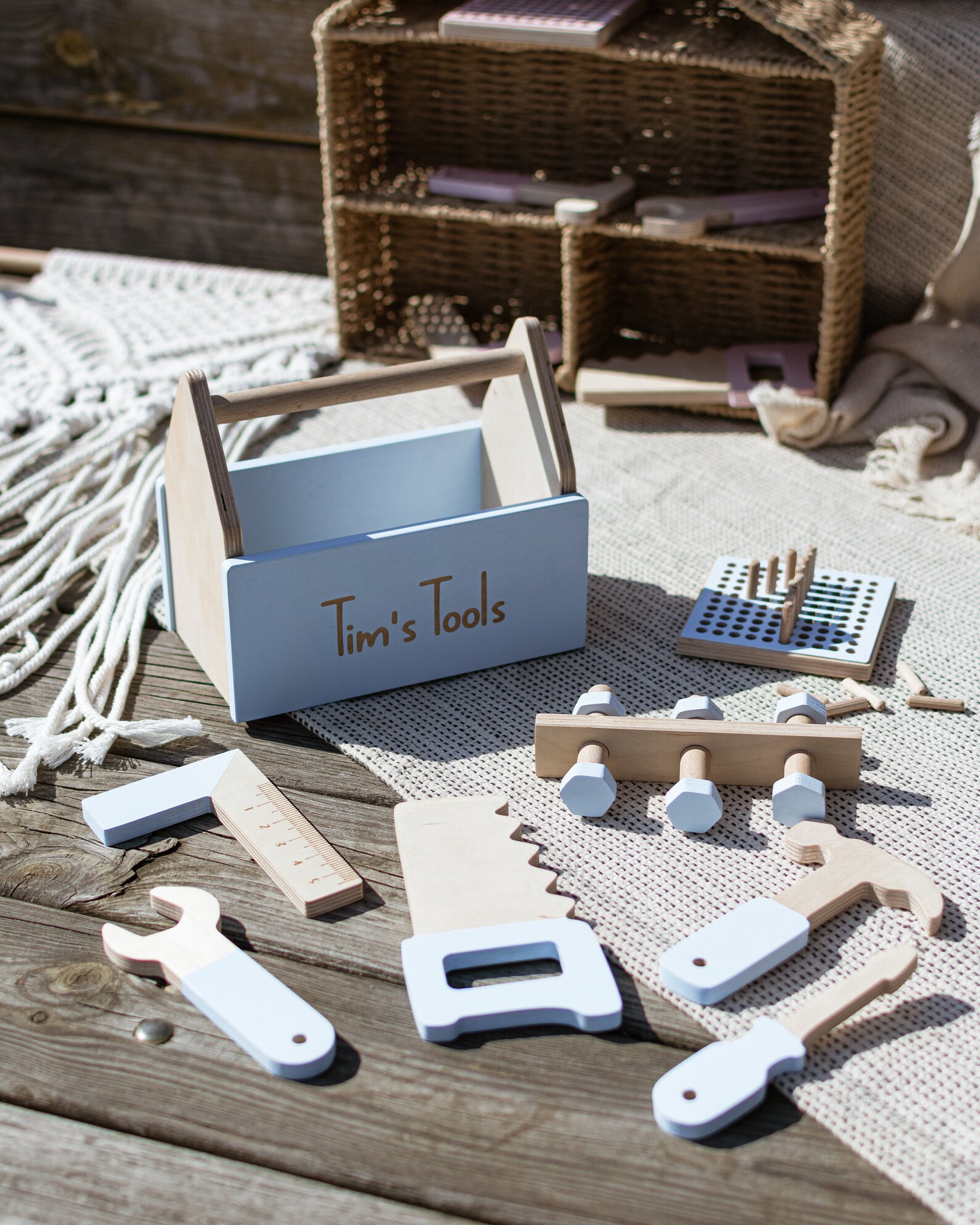 Kids Tools Kit With Personalized Pink Box Baby Gift for Christmas ...