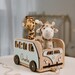Personalized Pull Along Toy Box for Toddlers,wooden Car Push and Pull ...