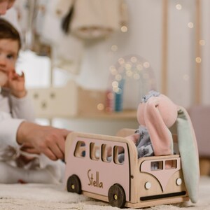 Personalized Pull Along Toy Box for Toddlers,wooden Car Push and Pull ...