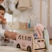Personalized Pull Along Toy Box for Toddlers,wooden Car Push and Pull ...