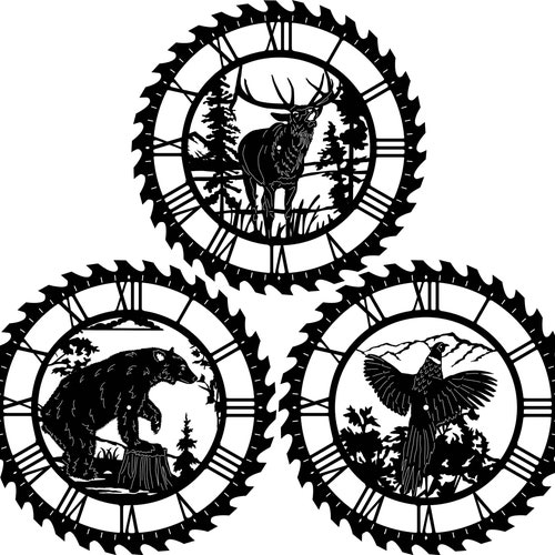 Vinyl Record Wall Clock.laser Cut Files SVG DXF CDR Vector - Etsy