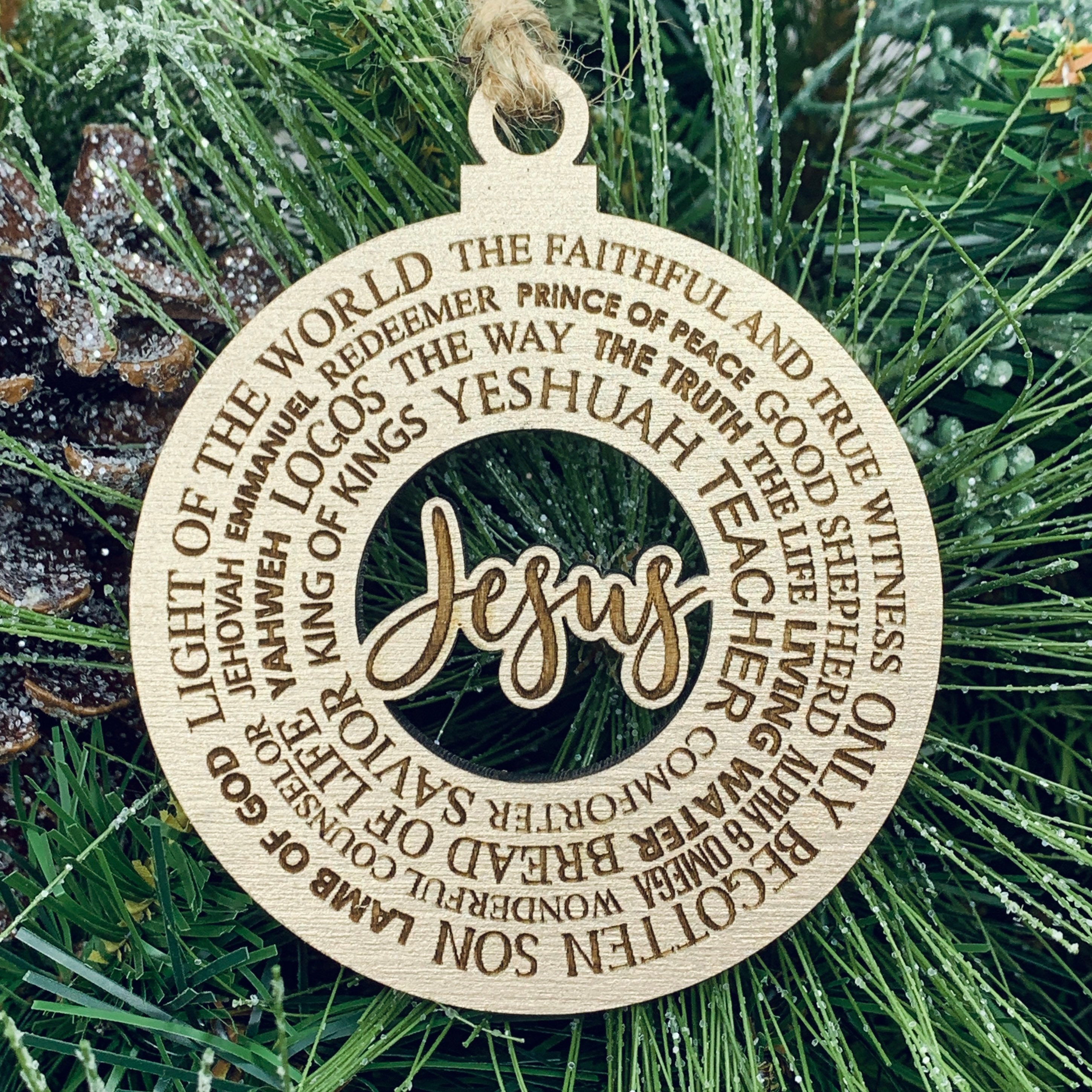 Names of Jesus Ornament Christmas Religious Christian - Etsy