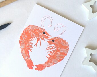 Shrimp Art - Etsy