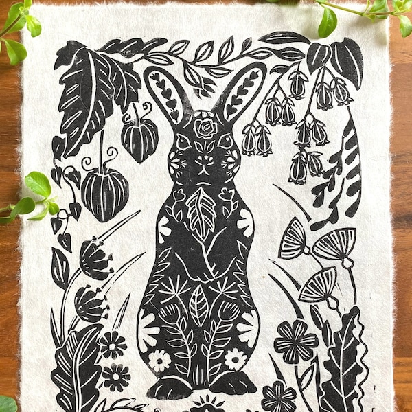 Lino Print Art - Etsy UK