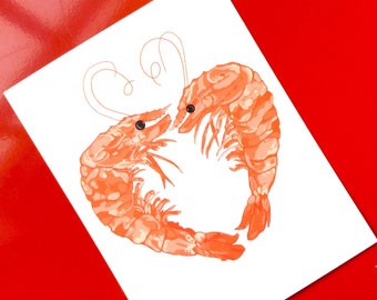 FINE ART abstract Shrimp Archival Ink Print on - Etsy