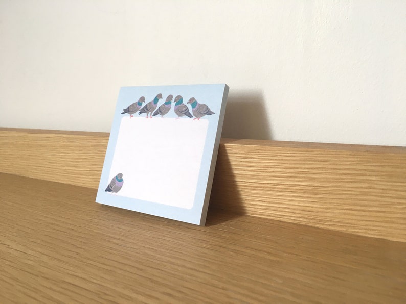 Pigeon Sticky Notes Cute Bird Stationery Kawaii Birb Gift - Etsy
