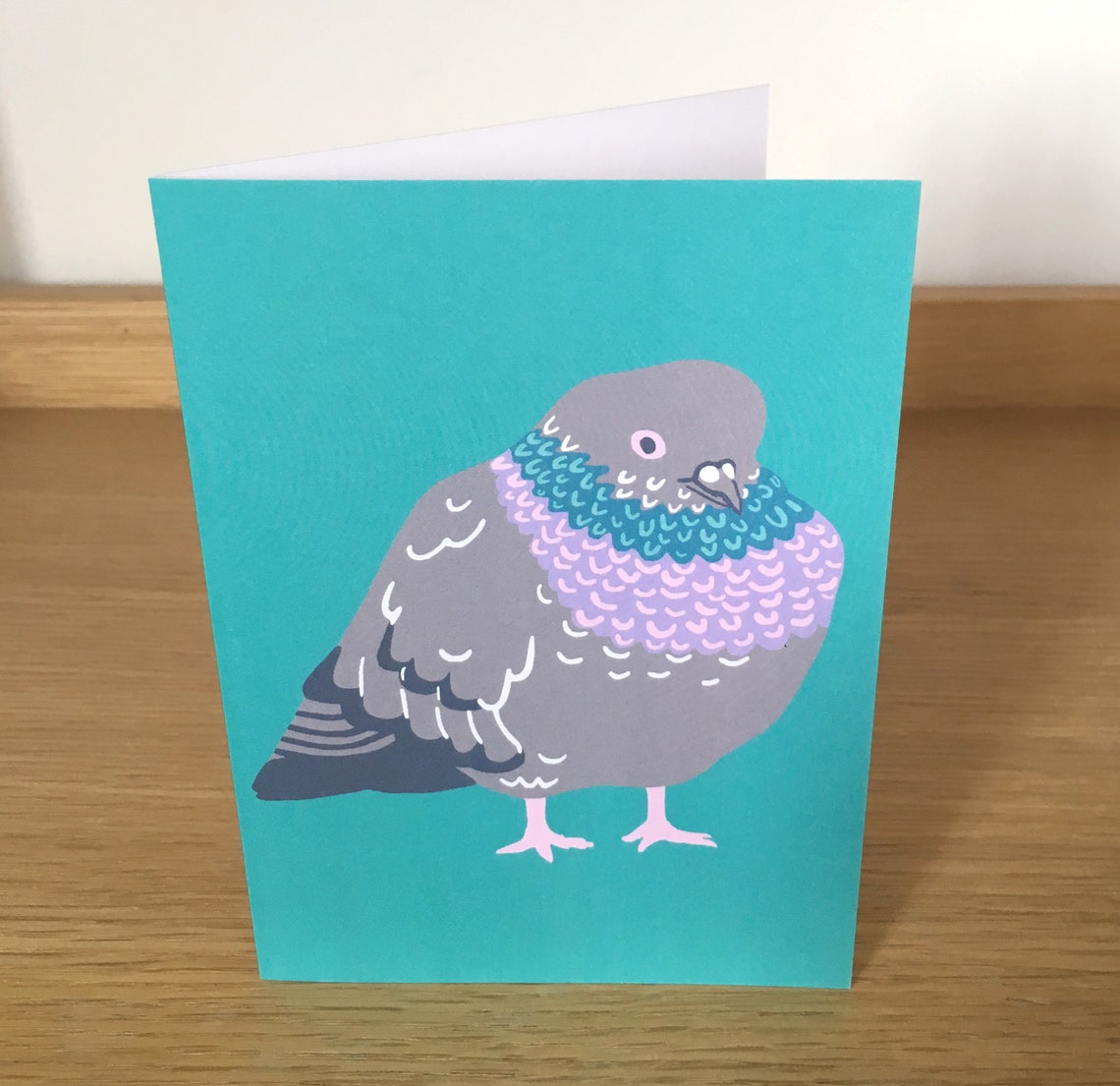 Fat Pigeon Card Birb Illustration Cute Bird Art | Etsy