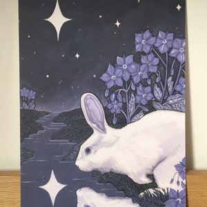 The Star Rabbit Tarot Art Print - Etsy