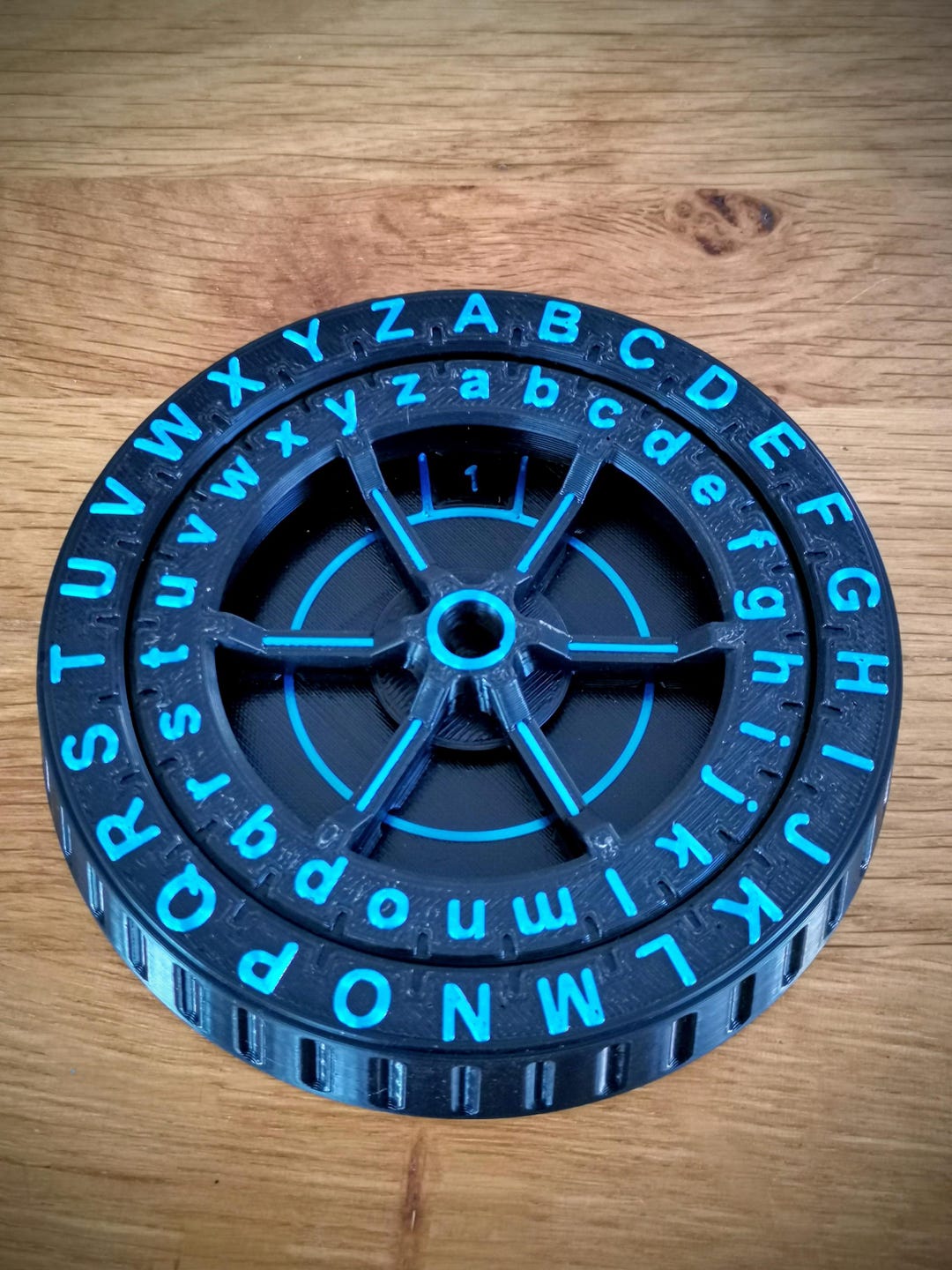 3D Printed Cipher Wheel: Caesar Cipher Decoder, Spy Code Generator ...