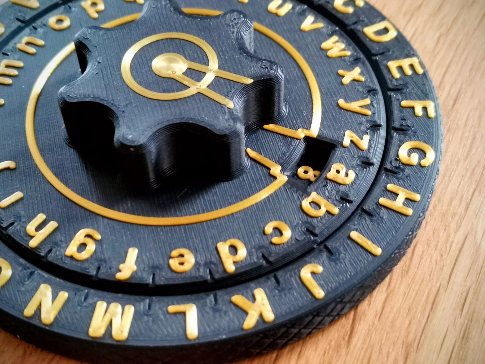 Caesar Cipher Decoder Wheel 3D Printed, Offset Alphabet Secret Code ...