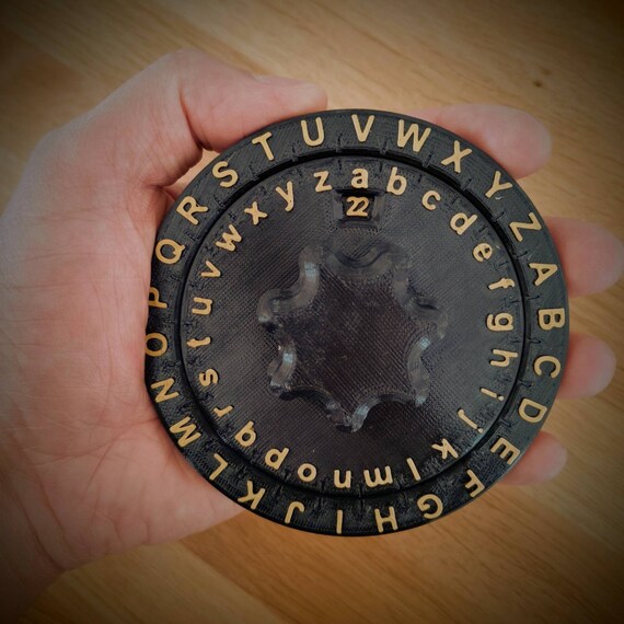 Caesar Cipher Decoder Wheel 3D Printed Offset Alphabet Secret - Etsy UK