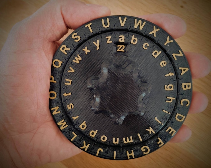Caesar Cipher Decoder Wheel 3D Printed Offset Alphabet Secret - Etsy