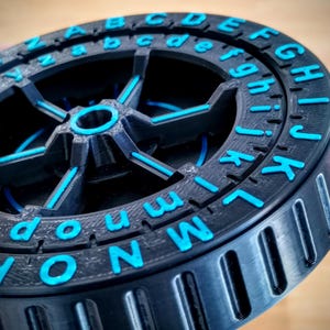 3D Printed Cipher Wheel: Caesar Cipher Decoder, Spy Code Generator ...
