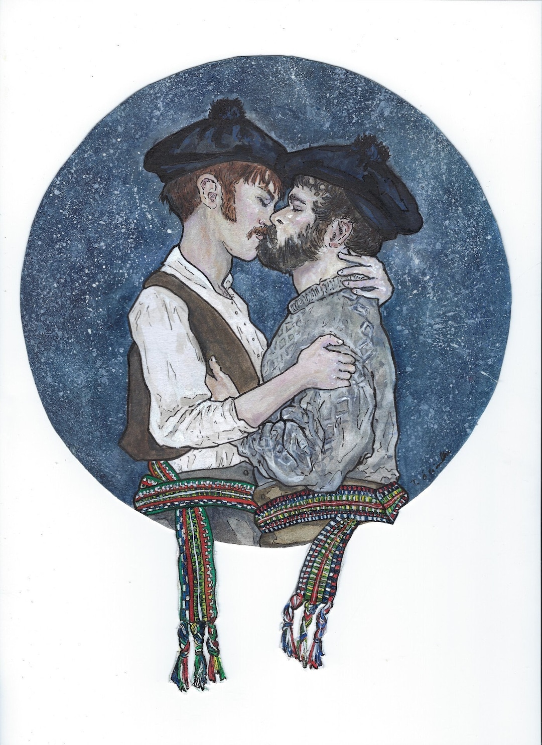 Fir Árann / Men of Aran Queer Irish Watercolor Print - Etsy