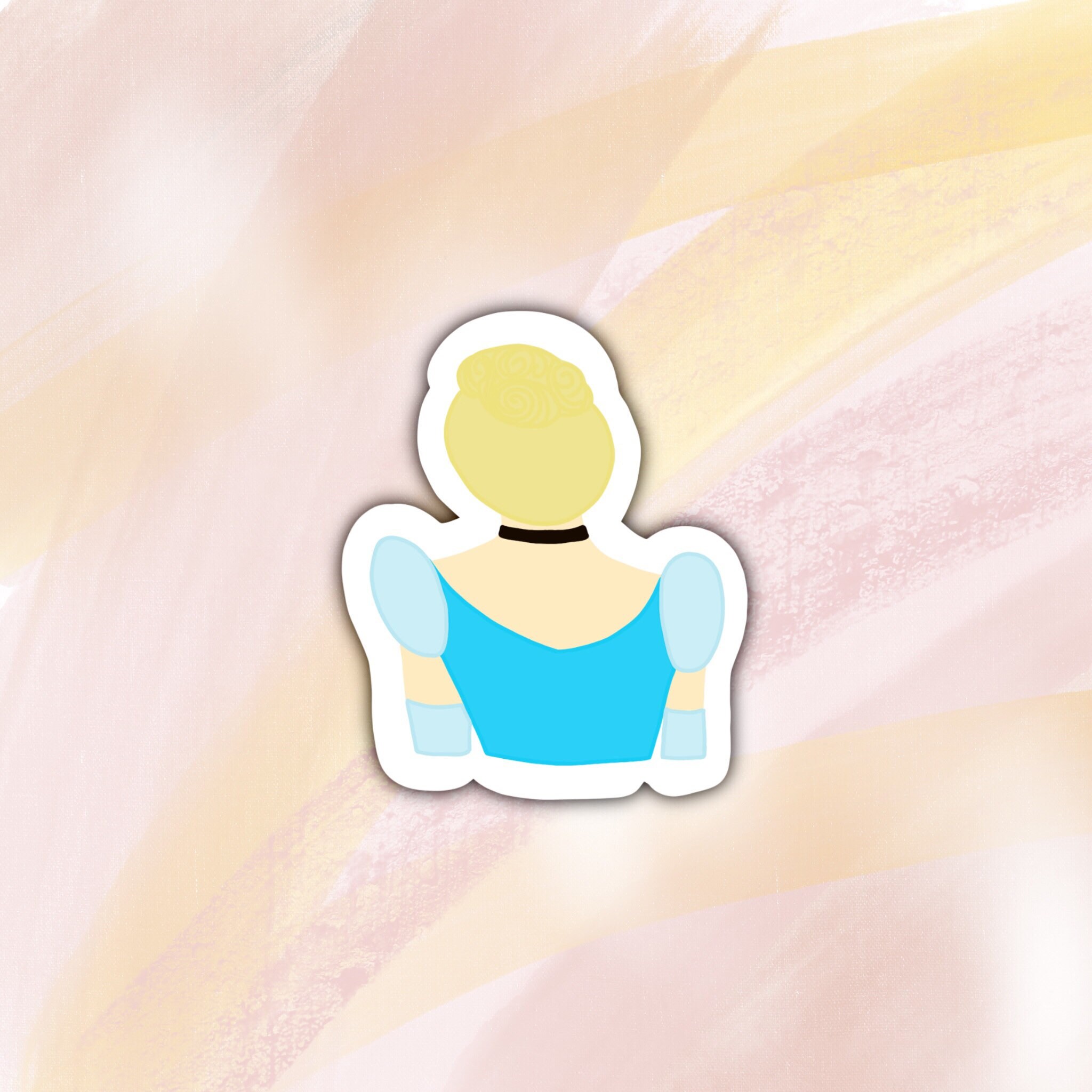Princess Cinderella Hair Sticker - Etsy