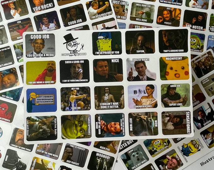 Meme Stickers, Positive Grading Memes Stickers for Teachers 100 Pcs No ...