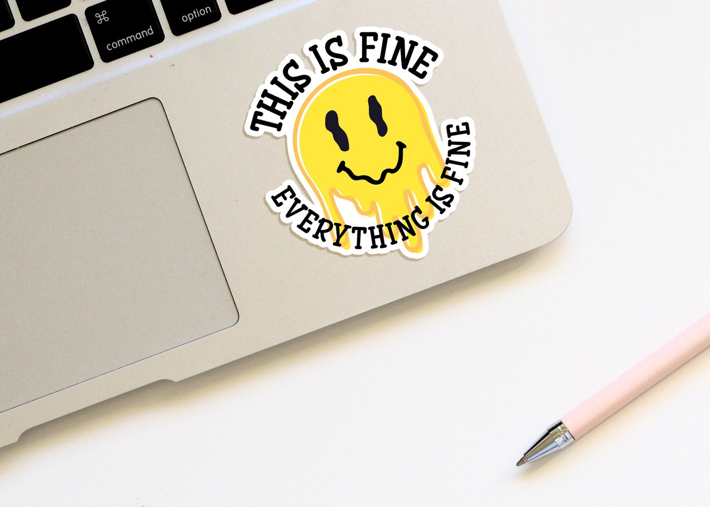 This is Fine Everything is Fine 5 Sizes Sticker , Glossy and Matt ...