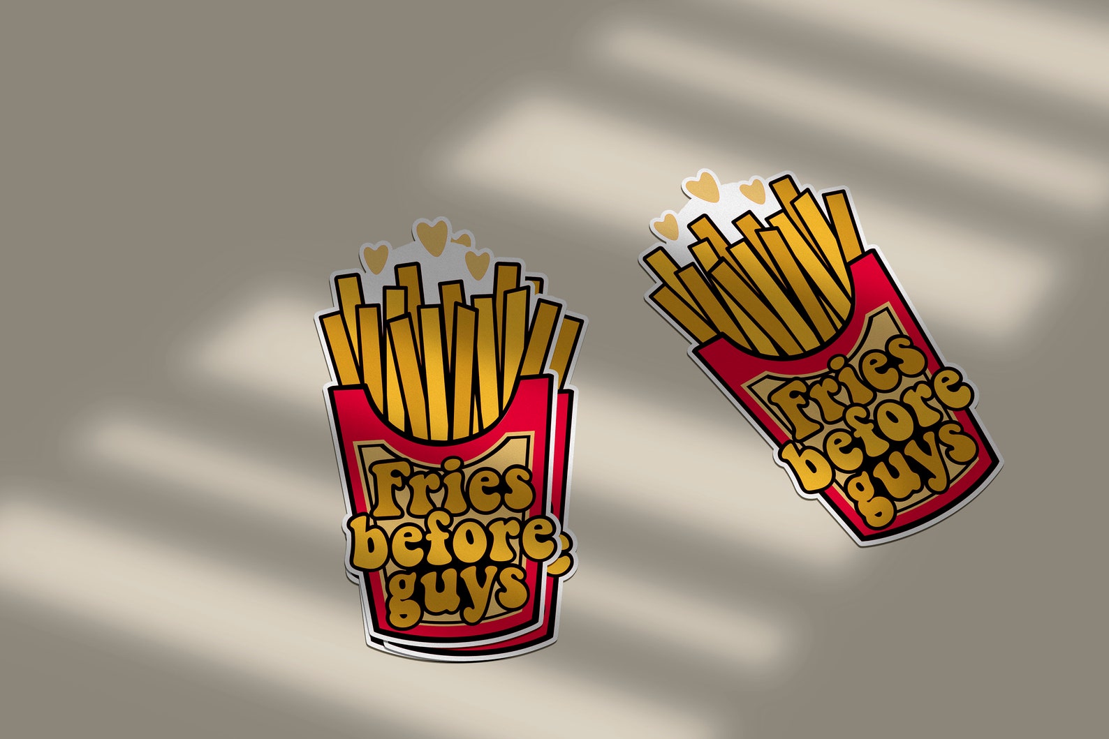 Fries Before Guys Sticker, French Fry Sticker, Tumbler Sticker, Journal ...