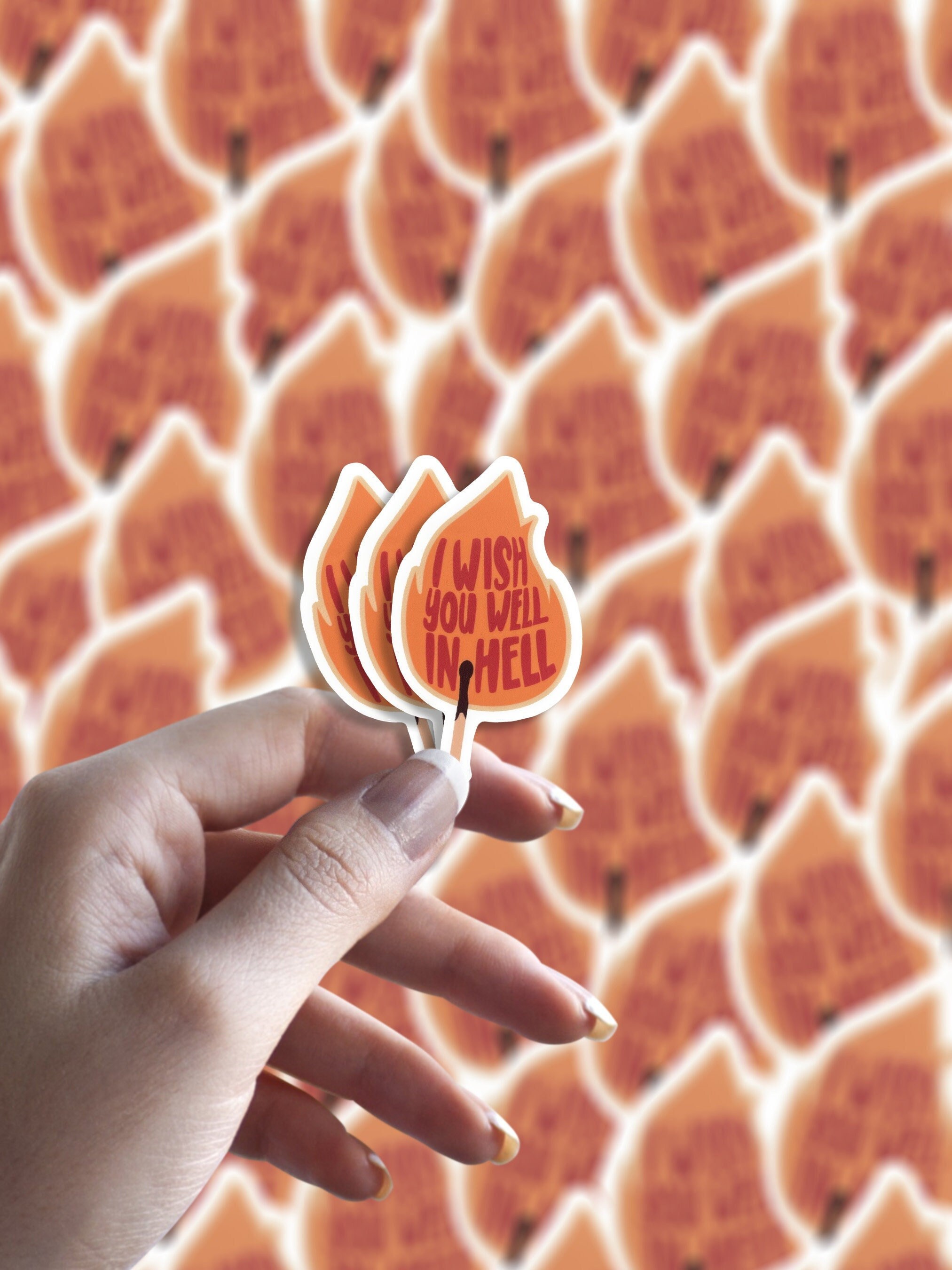 I Wish You Well in Hell Sticker perfect for Expressing Your True ...