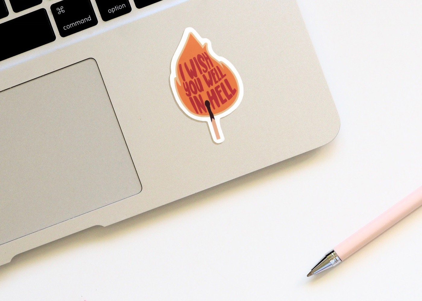 I Wish You Well in Hell Sticker perfect for Expressing Your True ...