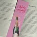 Bookmarks Set of 3 / Coquette Laminated: Pink Coquette Croissant, Pink ...