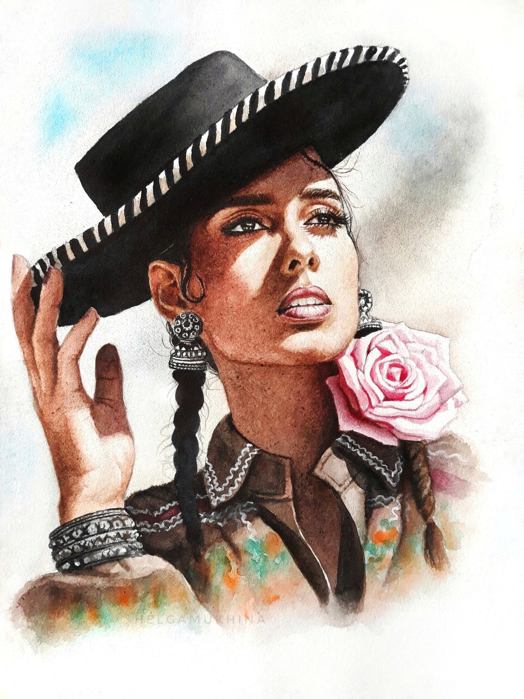 Commission Portrait Painting From Photo Original Portrait - Etsy