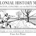 Colonial History Map; Lexington, Concord, and the Battle Road, 250th ...