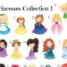 Stickers Princesses Transparent or White Waterproof Vinyl Stickers ...