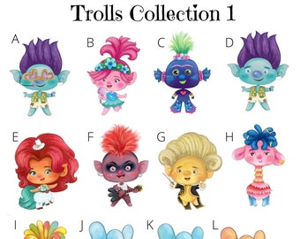 Trolls Vinyl Decal | Etsy