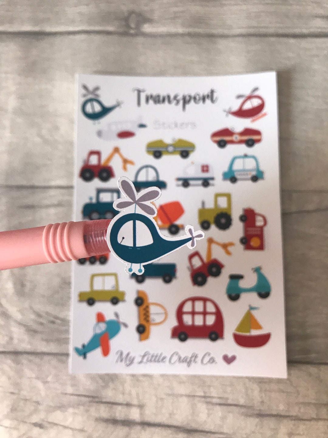 Mini Stickers - Transport - Project Stickers - Journal Stickers ...