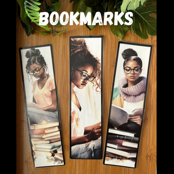 Black Girl Bookmarks - Etsy