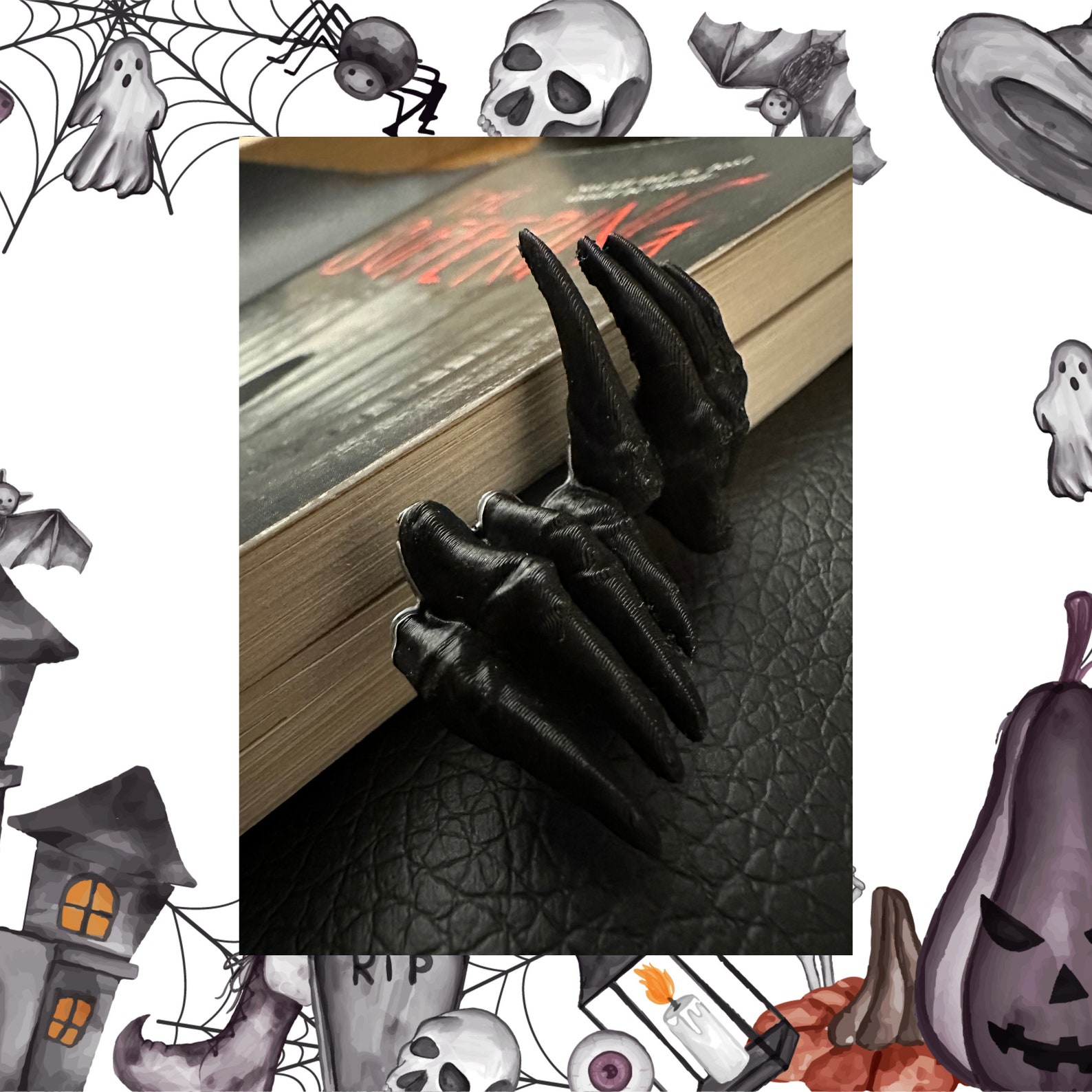 Halloween - Creepy Hands Bookmark - Scary Bookmark - Horror Lover ...