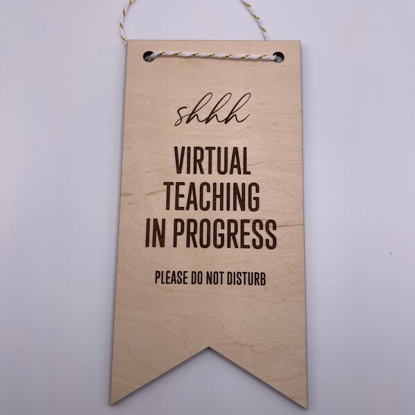 Teaching in Progress Sign - Etsy