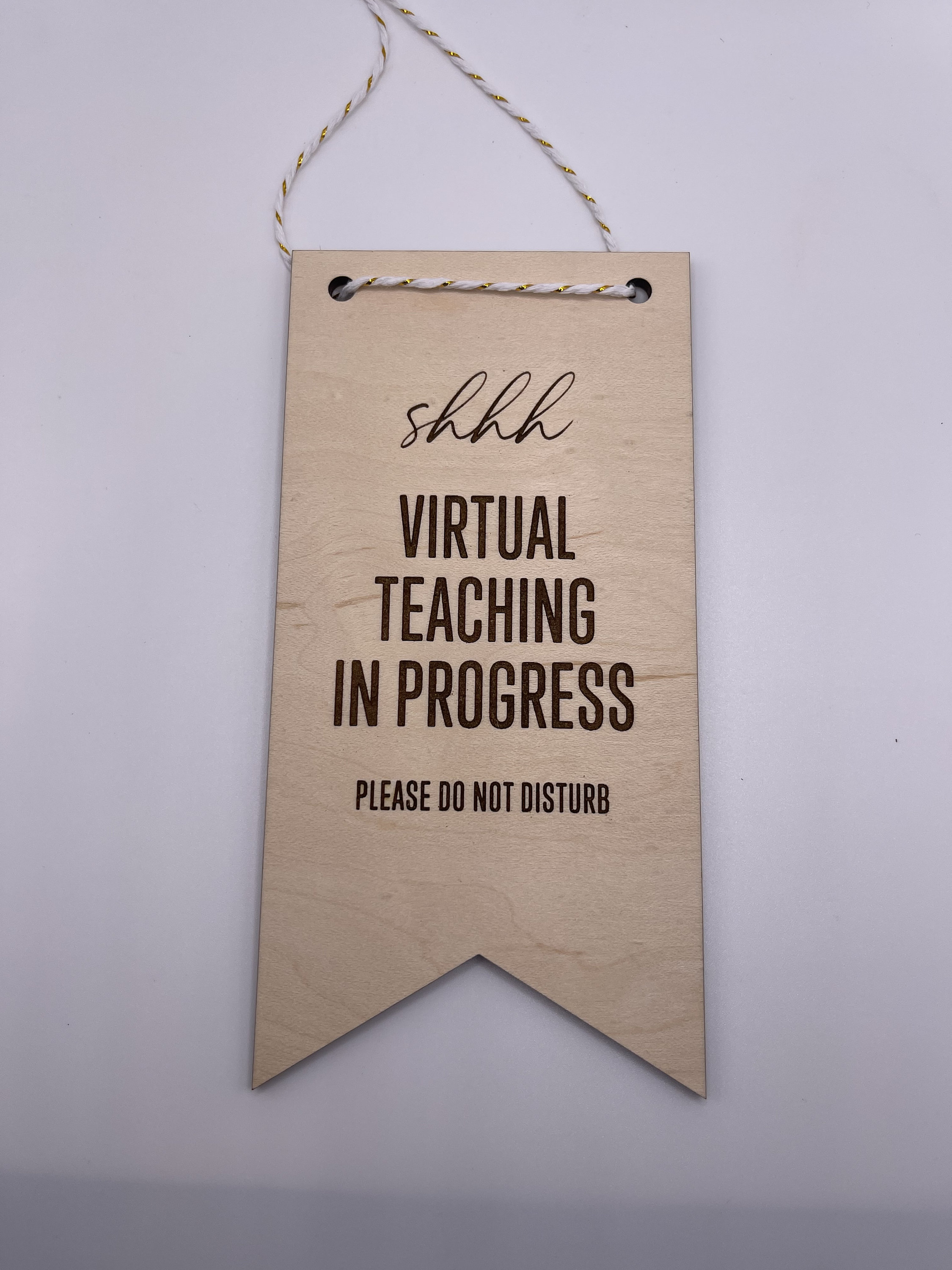 Shhh Quiet Signs virtual Teaching in Progress, Virtual Training in ...